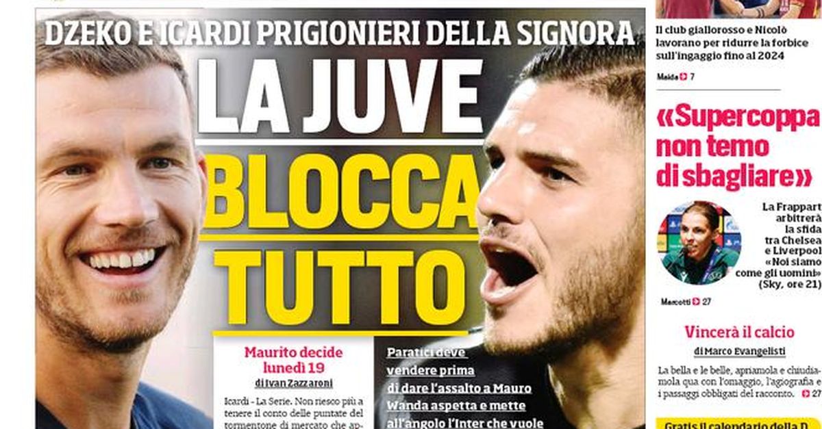 Prima Pagina, Corriere dello Sport: “La Juve blocca tutto. Un miliardo ... Prima Pagina, Corriere dello Sport: “La Juve blocca tutto. Un miliardo ...