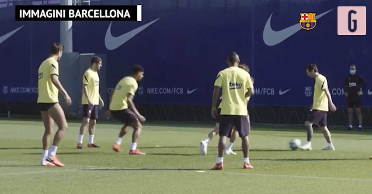 VIDEO Barcellona, torello a tutta velocità: Messi e compagni danno ...