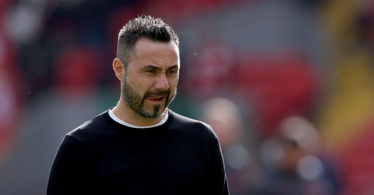 De Zerbi, inizio forte in Inghilterra: pareggio show del suo Brighton ...