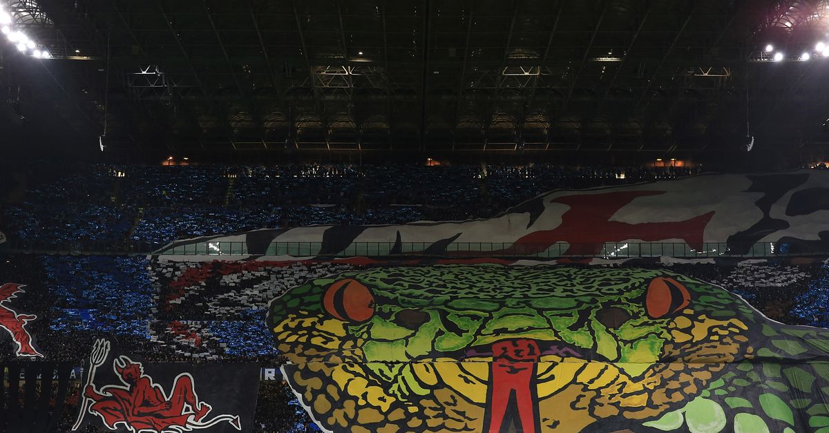 Il serpente, l’essenza di Milano: Inter, coreografia spettacolare della ...