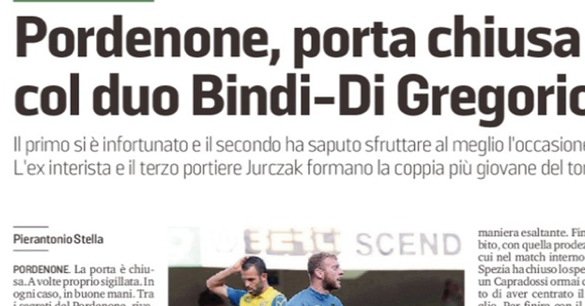 Messaggero Veento: Pordenone, porta chiusa - Mondo Udinese