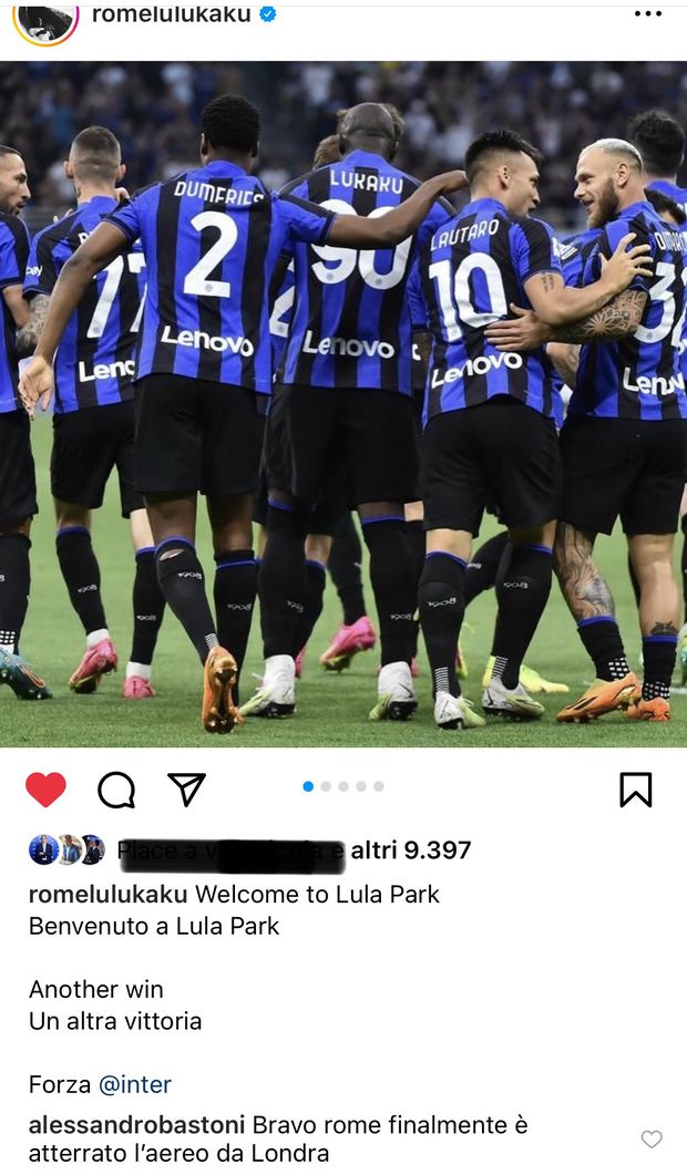 Lukaku: “Benvenuto al LuLa Park”. E Bastoni: “Finalmente è arrivato l ...