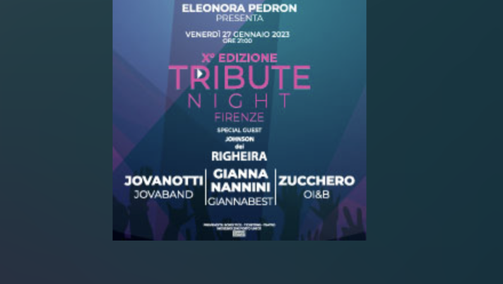 A fine gennaio la Tribute Night Firenze - Viola News