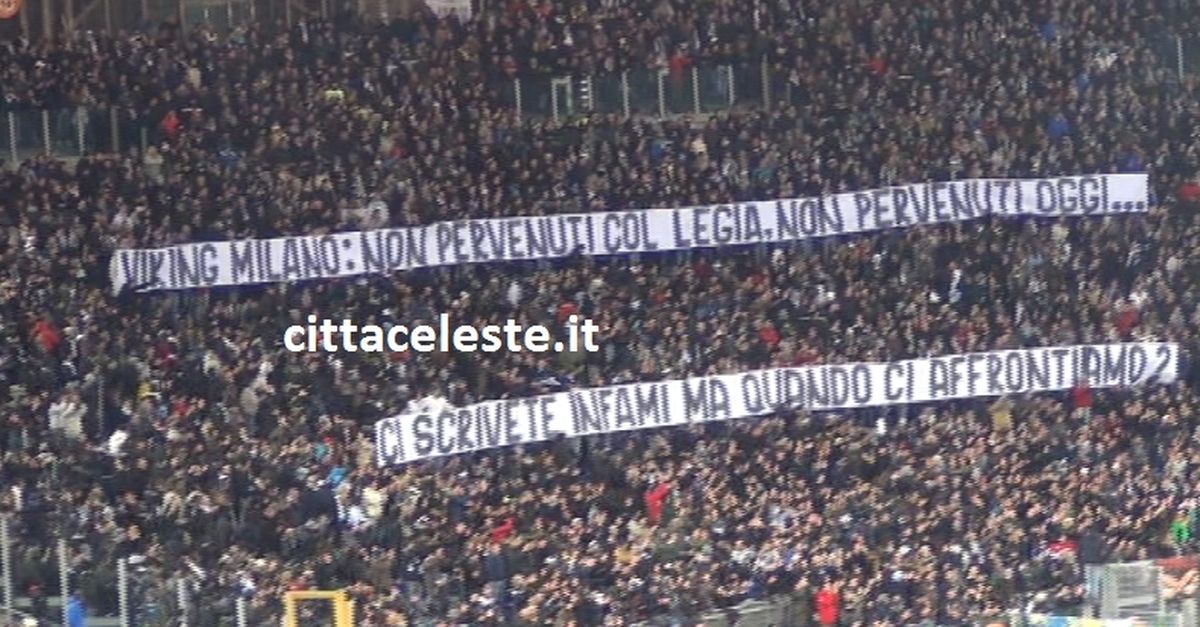 LAZIO-JUVENTUS, messaggio della Nord ai Viking Milano – FOTO ...