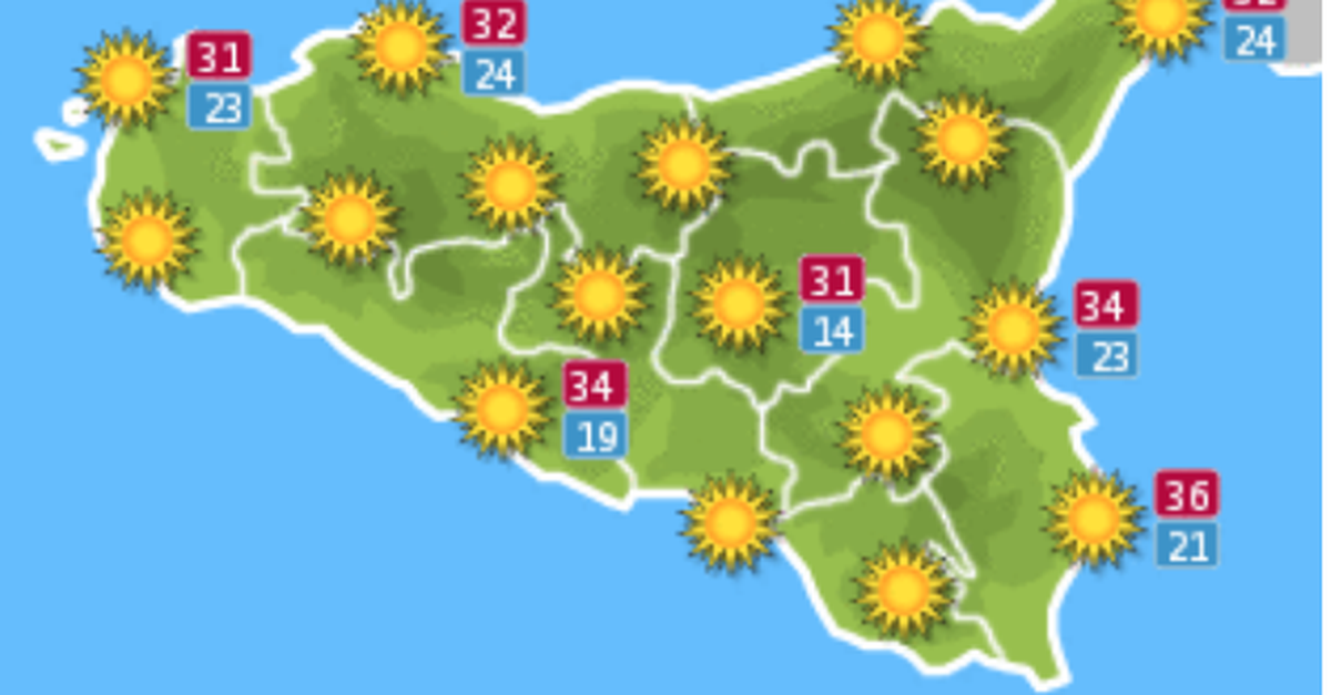 Meteo, Palermo-Sassuolo: il termometro sfiorerà i 30 gradi in vista del ...