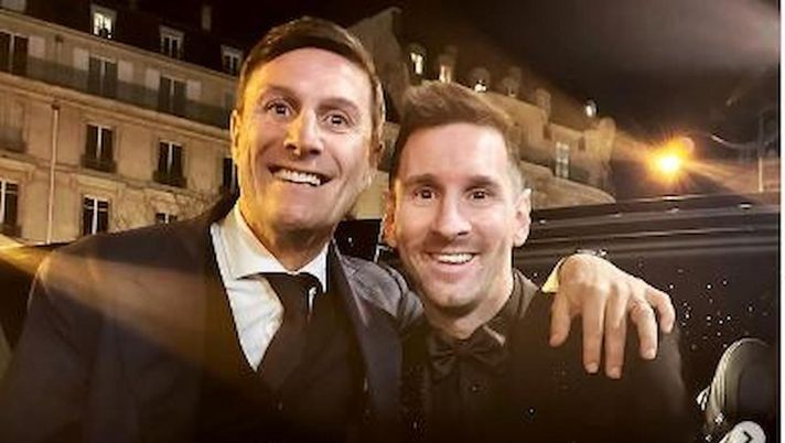 Zanetti a Parigi per i FIFA Awards. Sui social con Messi: “Una notte ...
