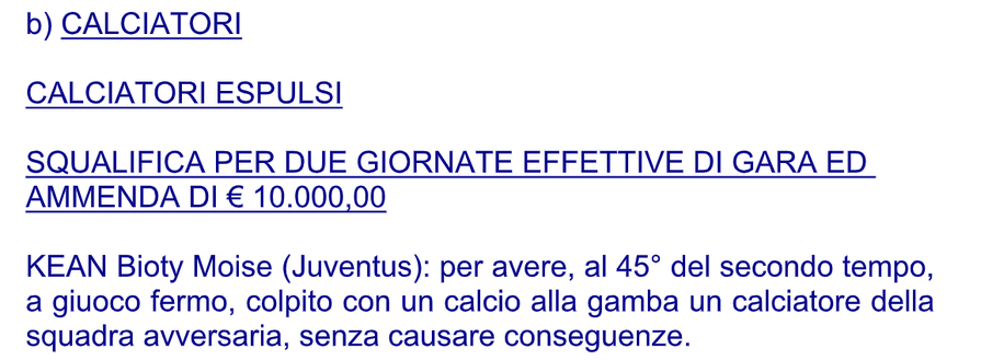 ULTIM’ORA – Giudice Sportivo: ecco la decisione sulla squalifica di ... ULTIM’ORA – Giudice Sportivo: ecco la decisione sulla squalifica di ...