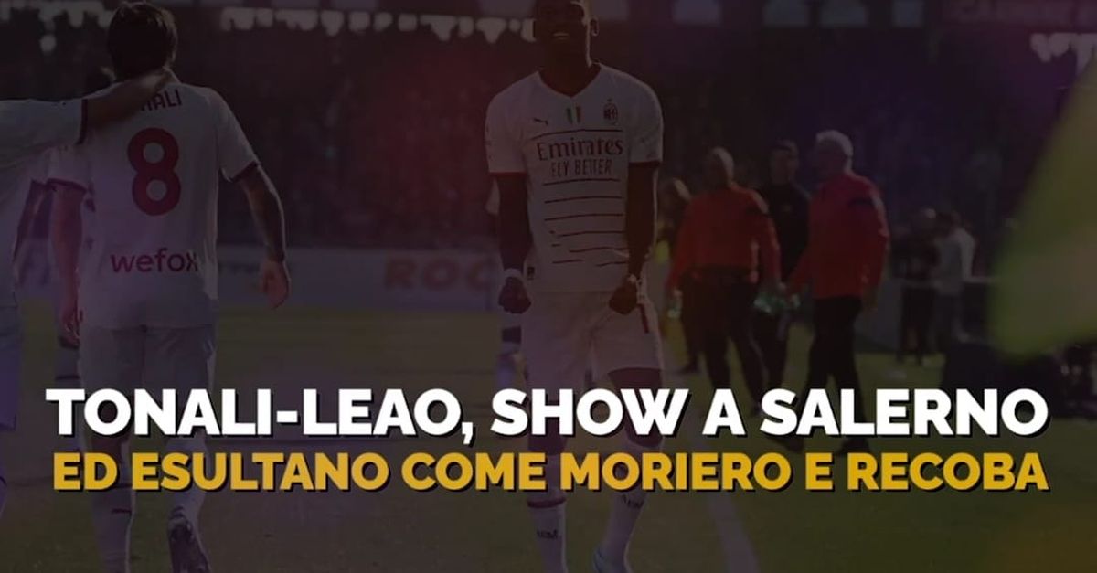 Salernitana-Milan 1-2: la divertente esultanza di Leao e Tonali | VIDEO - Pianeta Milan